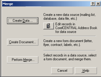 Creating Form Letters and Envelopes in WordPerfect 9